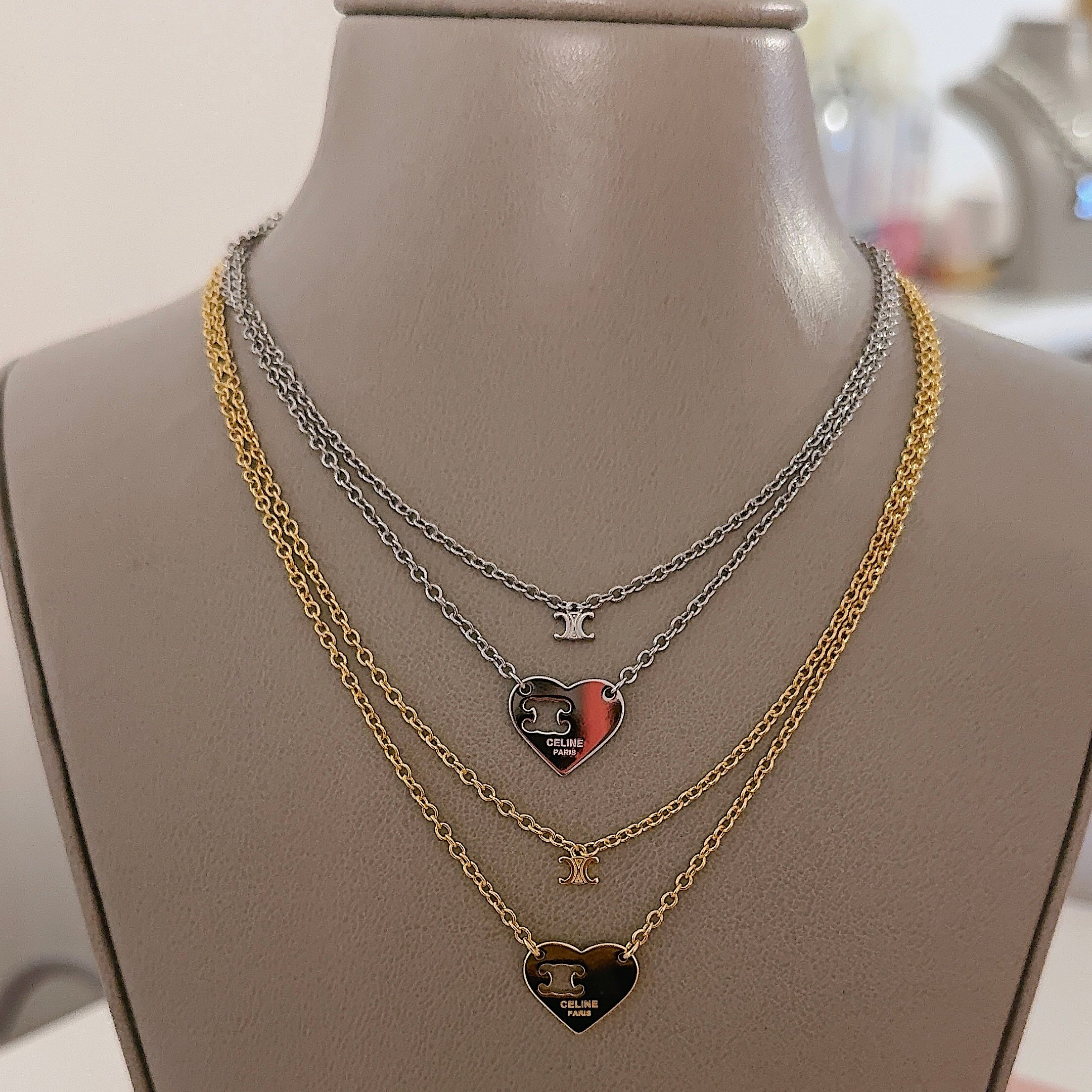 MINI HEART NECKLACE – MARO JEWELRY